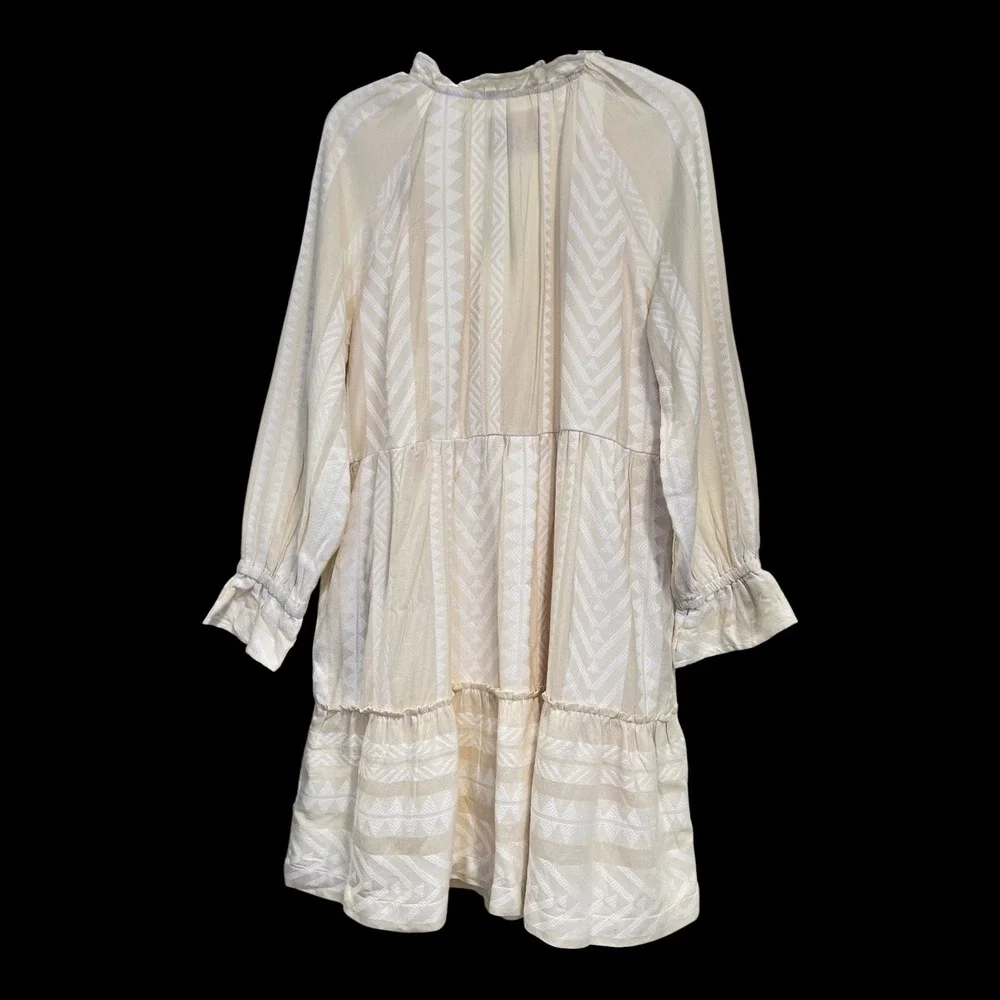 Maeve | Dresses | Maeve Dominique Tunic Dress M Cream Tribal Print ...